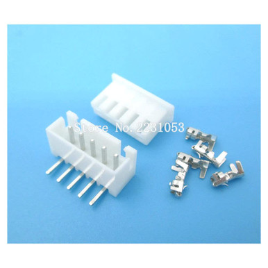 20 Sets XH2.54-5P Right Angle 5pin 2.54mm Pitch Terminal/Housing/Pin Header Connector Wire ...