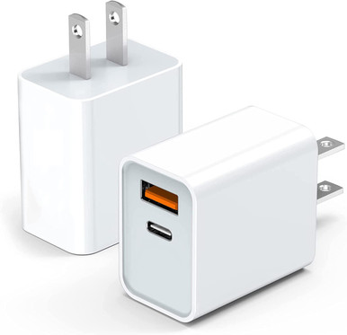 Apple Charger Block, USB C Fast Charging Block Usbc Wall Charger Dual ...