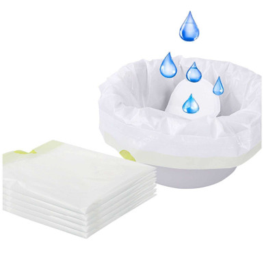 HHYGR Portable Bedside Commode Liners, One Time Commode Bag, Can Used ...