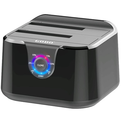 GODO USB 3.0 to SATA III Mini Dual Bay External Hard Drive Docking ...