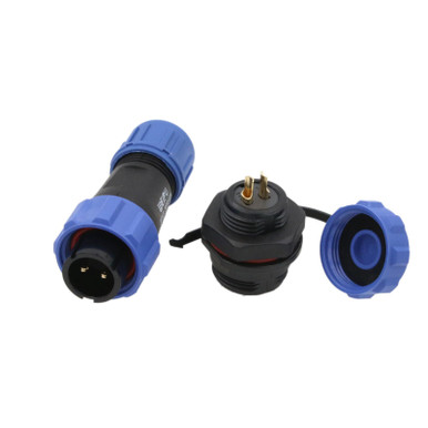 HangTon SP13 2 Pin Waterproof Electrical Connector, Male Female Cable ...