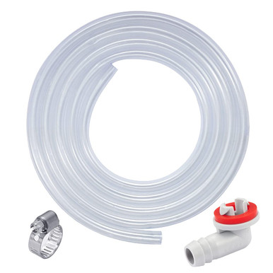 LitKiwi Improved Window Air Conditioner Drain Kit,AC Drain Hose Elbow ...