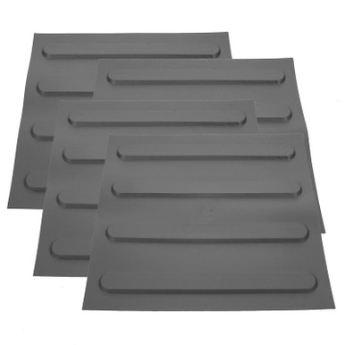 4pcs Tactile Paving Tiles Rubber Blind Road Bricks Patio Deck Tiles ...
