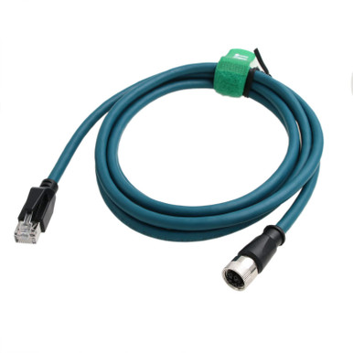 HangTon Ethernet Cable M12 X-Code 8 Pin Female to RJ45 Cat7e Patch Cord ...