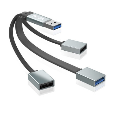 Mini USB Data Hub, VCOM Ultra Slim Portable 3-Port USB Hub Cable, USB 3 ...