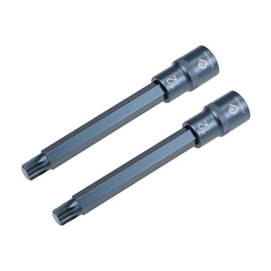 uxcell 1/2" Drive x M12 (12mm) Triple Square Spline Bit Socket, S2 ...