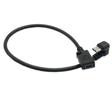 MMNNE U Shape Angled USB Micro Male to USB Mini Female Adapter Cable ...
