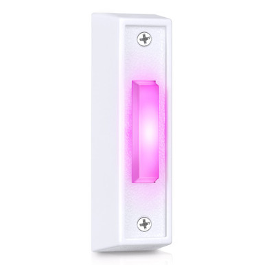 Lighted Doorbell Button, Wired Door Bell Push Buttons LED Door Chime ...