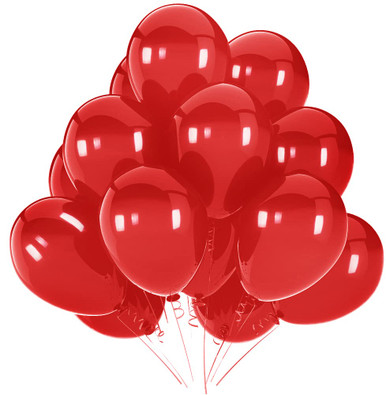 Red Balloons Latex Party Balloons - 50 Pack 12 inch Helium Red Balloons ...