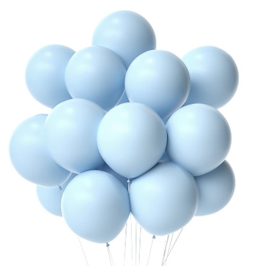 Baby Blue Balloons Light Blue Balloons 12 Inch 50 Pcs Pastel Blue Baby ...