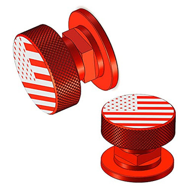 Welding Hood Helmet Pipeliner Fasteners-1Pair USA Flag Pattern Aluminum ...