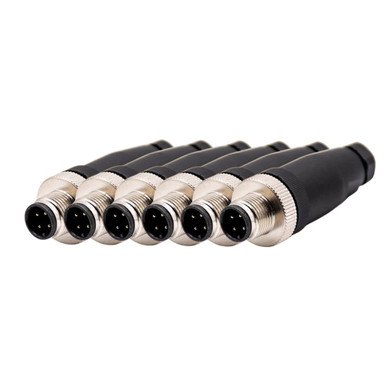 Elecbee 5PCS Ethernet M12 Connector Field Wireable Waterproof Straight ...