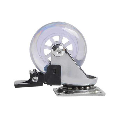 Transparent Caster Wheels with Brake,Replacement for Carts, Furniture ...