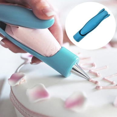 Cake Decorating Pen Tool Kit with 4 Nozzles Nibs Coupler and Pastry Bag ...