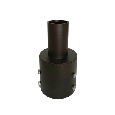 Bronze Tenon Adapter for 4" Round Pole,Top Tenon for 2 3/8" Slip Fitter ...