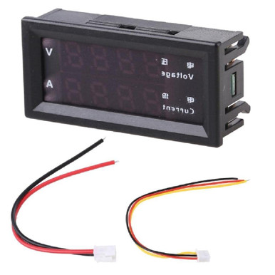 for 100V 200V 10A Voltmeter Ammeter 4 Digits High LED Digital Display ...