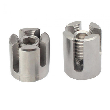 2pcs Stainless Steel Cable Cross Cable Clamps for 90 Degree Wire Rope ...