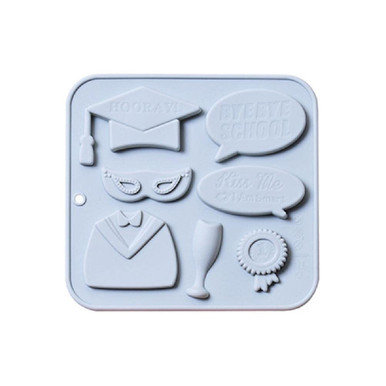 DIY Graduation Themed Silicone Mold Cupcake Fondant Party Cake ...