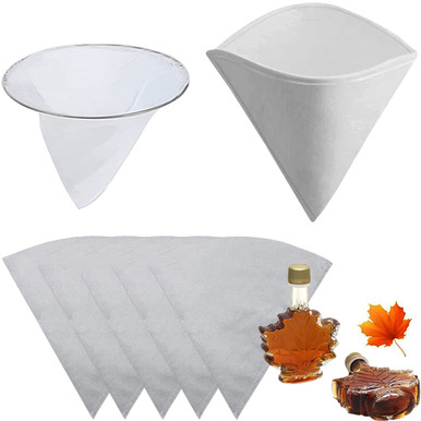 Maple Syrup Filter Set, 12 Pieces 1 Quart Maple Syrup Synthetic Filter ...
