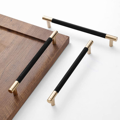 Westablize 2 Pack 7 1/2 Inch 192mm Bar Cabinet Pulls Gold and Black ...