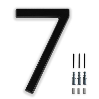 Floating House Number 7, YIPLED 6 Inch Modern House Numbers for Home ...