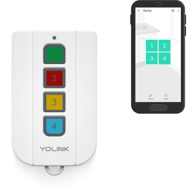 YOLINK FlexFob Programmable 4-Button Smart Fob - Device & Scene Control ...