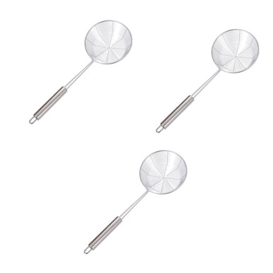 Housoutil 3pcs Frying Spoon Strainer Asian Noodles Wire Mesh Strainer ...