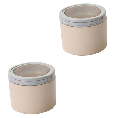 BESTOYARD Snack Container 2pcs L Bamboo Food for Container Color ...