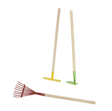 FixtureDisplays Kids Garden Tool Set 28" Long Toy, Rake, Hoe and Leaf ...