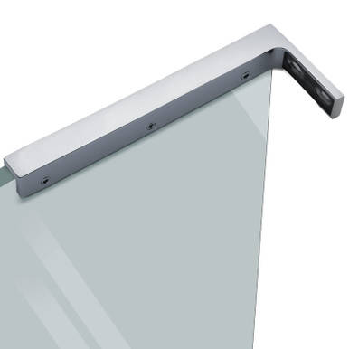 LukLoy Fixed Glass Shower Panel Wall to Glass Support Bar, Frameless ...