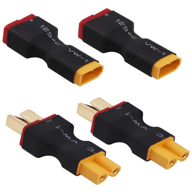 Yiqigou 2 Pairs No Wire Deans-T Plug Male Female Connector to XT30 Male ...