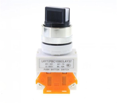 INFRI LAY37 2 Positions Rotary Select Selector Push Button Switch Panel ...
