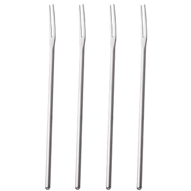 Pickle Fork, Stainless Steel Salad Forks, 8.6 Inches Round Handle Olive ...