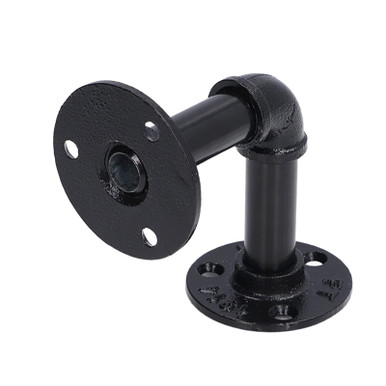 VTOSEN Vintage Wall Mounted Plank Support Frame Shelf Set - Industrial ...