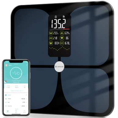 Body Fat Scale, Lepulse Large Display Scale for Body Weight, High ...