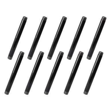 3/4"x10" Industrial Pipe, Home TZH 10 Pack Iron Pipe, Heavy Duty Pre ...