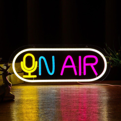 Homaisson ON AIR Sign Light, Mic On Air Neon Sign for Influencer ...