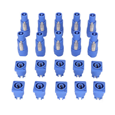 10 Sets 3Pin Aviation Circular Connector, 250V 20A Male Female Wire ...