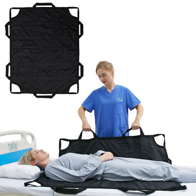 Bed Positioning Pad with Reinforced Handles, 50" X 40" Multipurpose ...