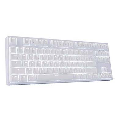 RK ROYAL KLUDGE 987 Mechanical Keyboard, 87-Key White LED Backlight USB ...