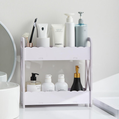 Edli 2 Tier Bathroom Organizer Countertop,Waterproof Kitchen Organizers ...