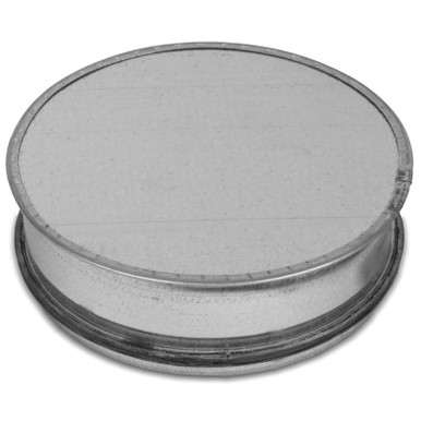 8" Inch Galvanized Steel Tee Cap with Rubber Gasket - Round Vent Cover ...