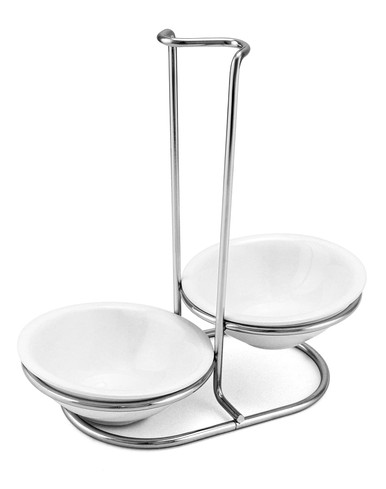 QWORK Standing Spoon Rest, Ceramic Cutlery Stand Upright Spoon Rack ...