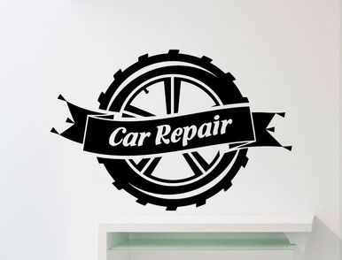 Car Repair Auto Service Wall Decal Car Workshop Garage Vinyl Sticker ...
