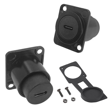 PENGLIN 2PCS USB 3.1 Type C Panel Mount Coupler, D-Type Module USB C ...