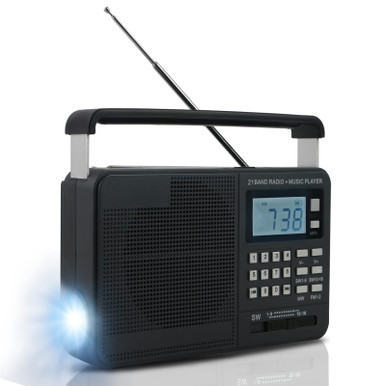 AM FM Portable Radio-PANASEN Rechargeable Radio Portable AM/FM SW ...