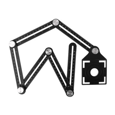 Sara-u 6 Folding Ruler Tile Hole Positioning Multi Template Angle ...