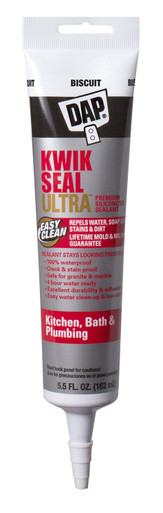 DAP 18916 Kwik Seal Ultra Biscuit 5.5 oz Premium Siliconized Sealant ...