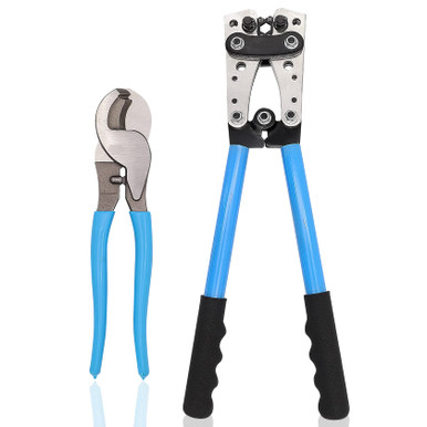 Wire Crimper Terminal Crimping Tool Kits with 60Pcs Copper Ring ...