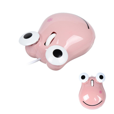 Samudgate Wired Mouse, Cute Frog Shaped USB Mouse Small Optical Corded ...